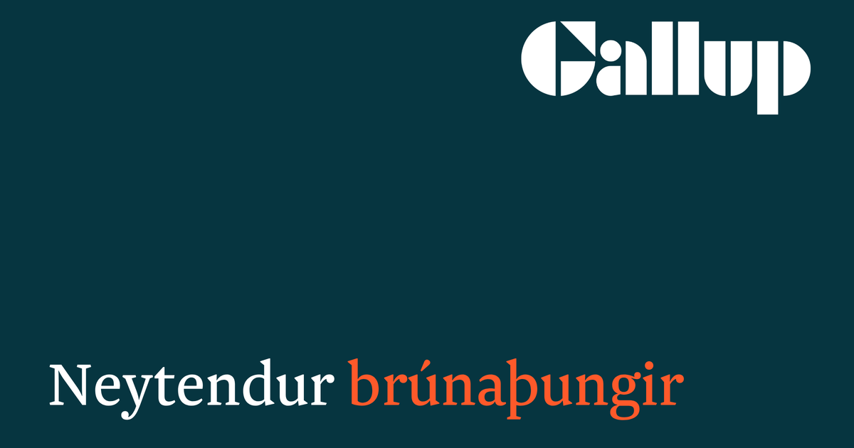Neytendur áfram brúnaþungir — Gallup